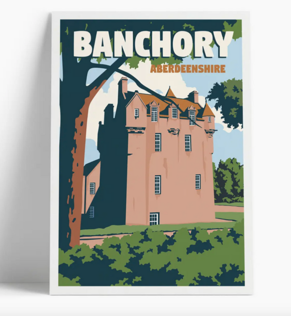 Banchory Crathes Castle A4 Print | Royal Deeside Aberdeenshire – Copper ...